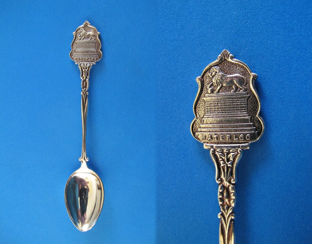 Lions Mound BATTLEFIELD of WATERLOO BELGIUM Souvenir Collector Spoon ...