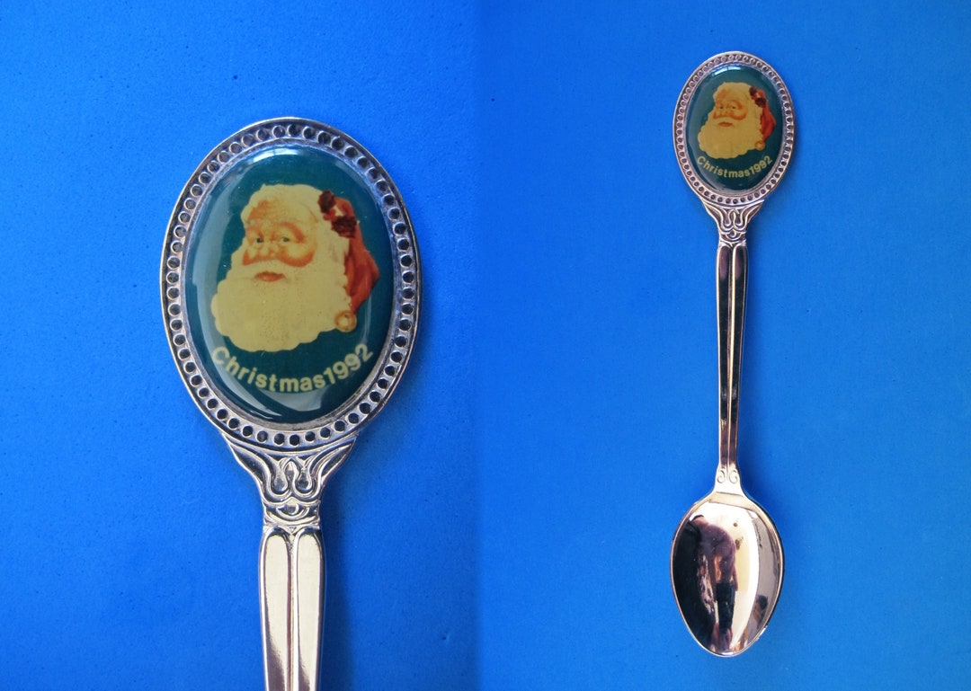 SANTA CLAUS Vintage CHRISTMAS Souvenir Collector Spoon - Etsy