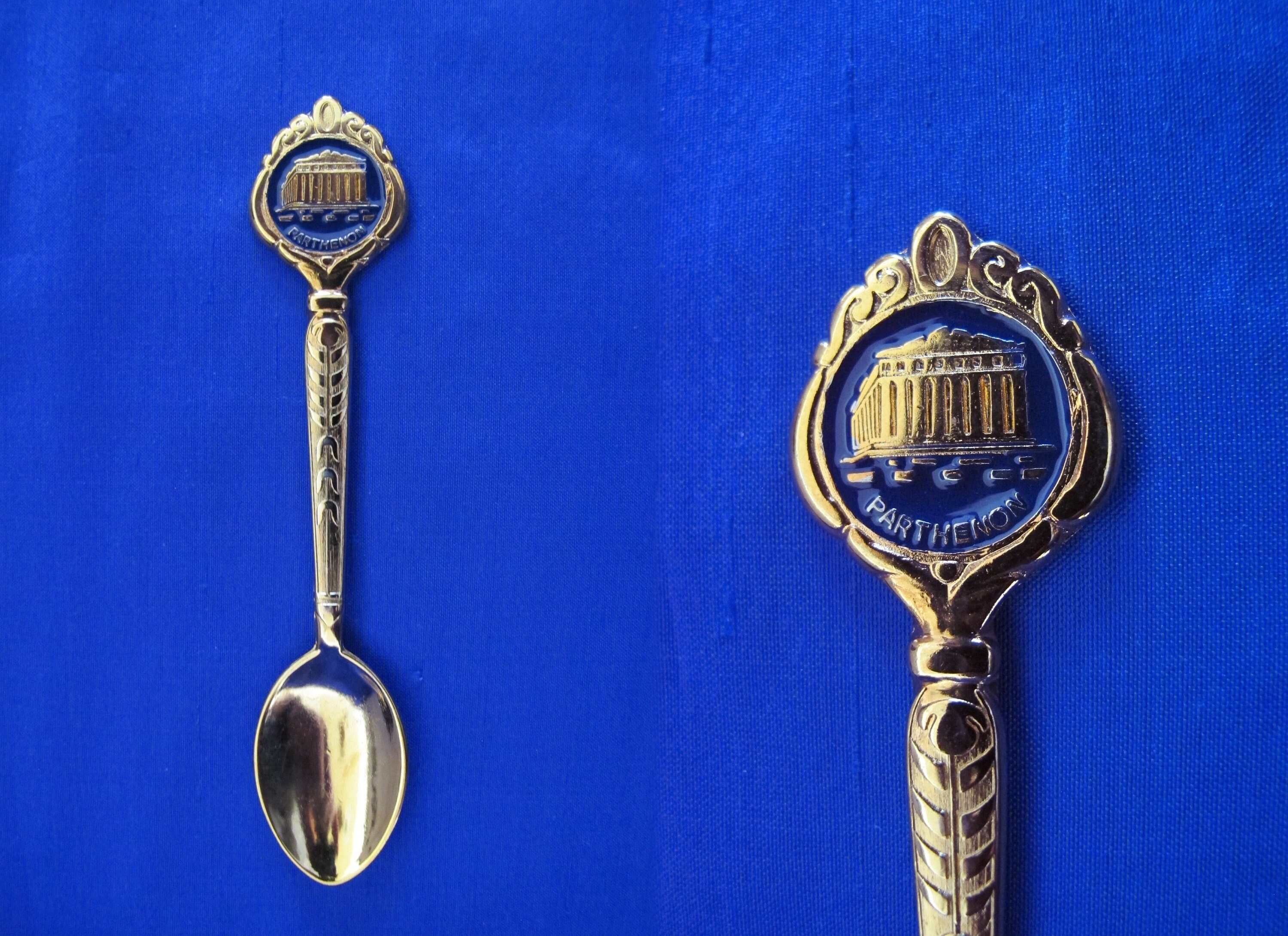 PARTHENON at ATHENS GREECE Souvenir Collector Spoon Vintage - Etsy