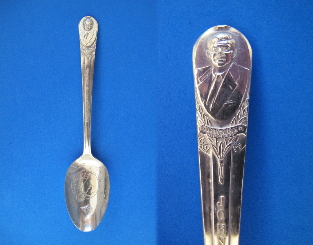 President JOHN F KENNEDY Souvenir Collector Spoon Vintage Collectible ...
