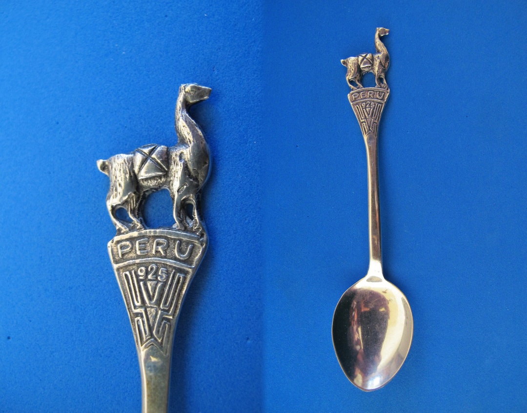 STERLING Silver PERU Souvenir Collector Spoon Vintage - Etsy