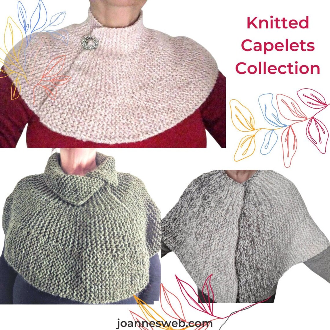 Cape Collection Knitting Patterns With Video Tutorials - Etsy