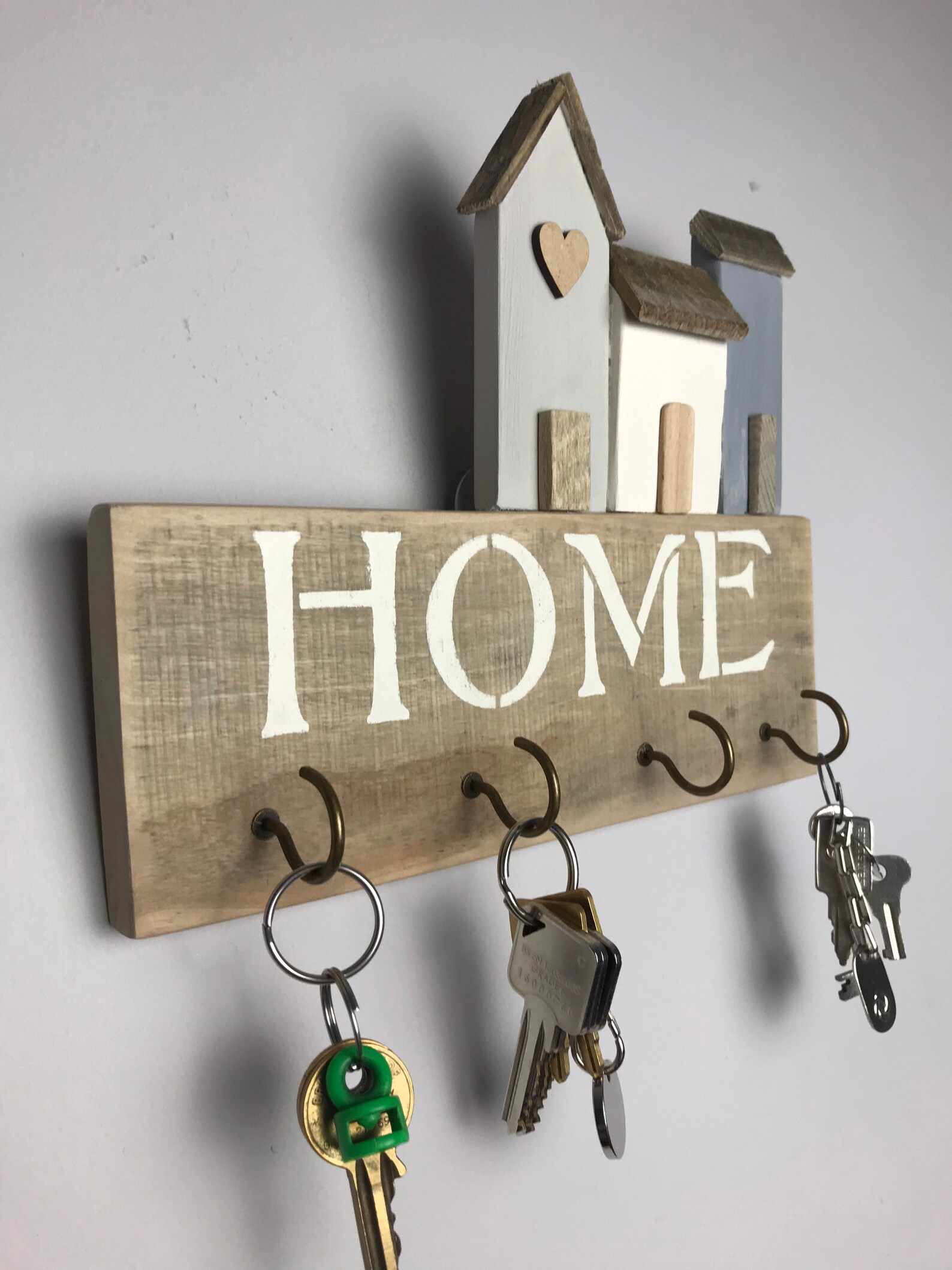 Wall Mounted Key Holder Reclaimed Wood Gifts - Etsy UK