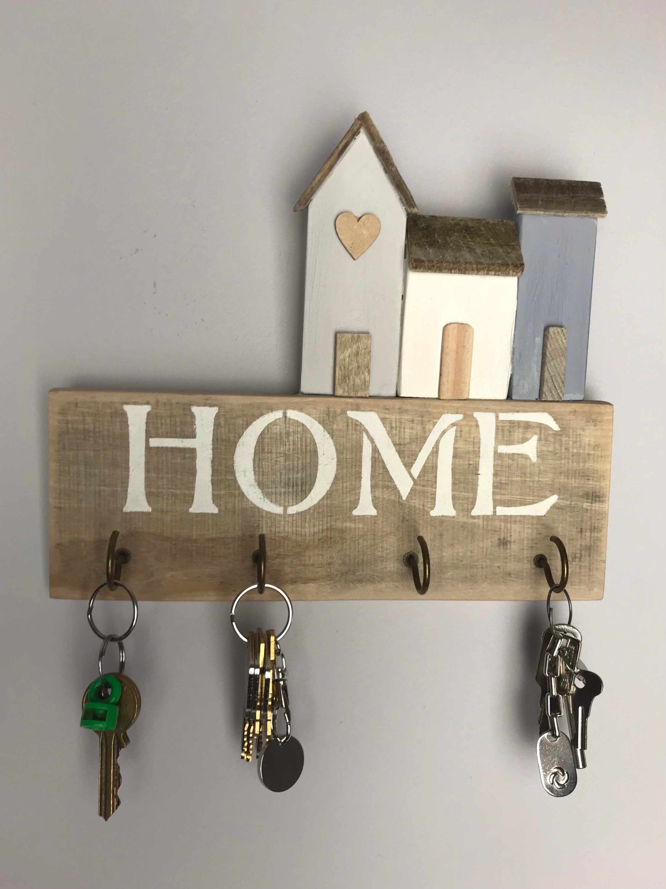 Wall Mounted Key Holder Reclaimed Wood Gifts - Etsy UK