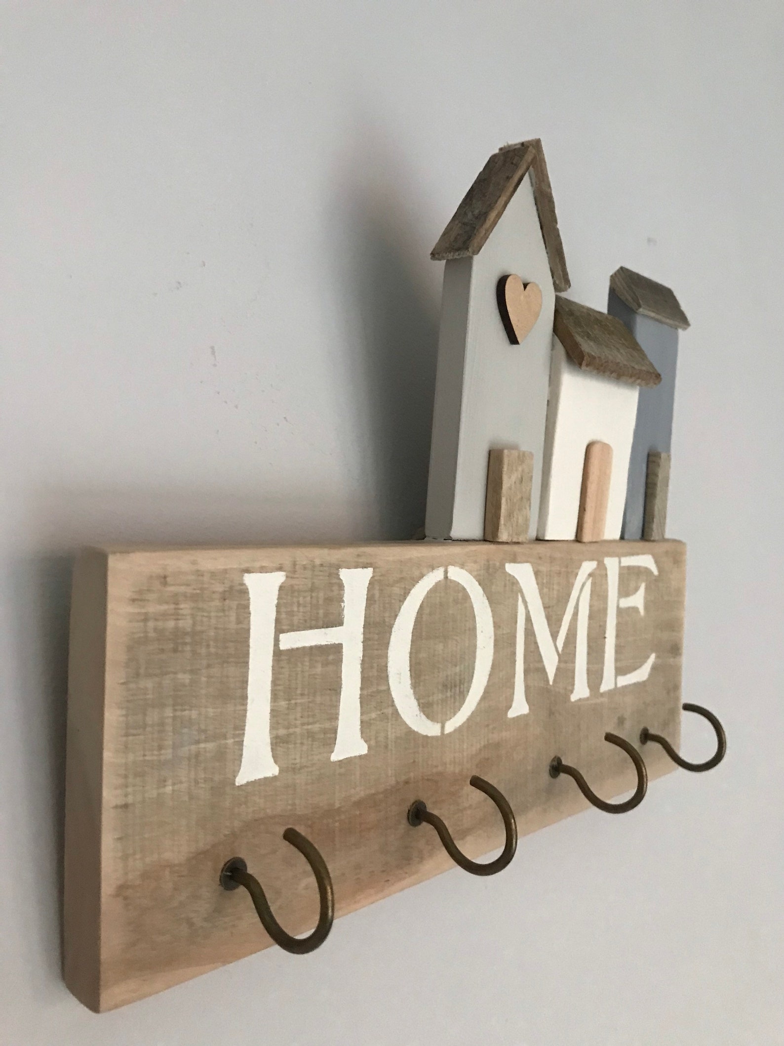 Wall Mounted Key Holder Reclaimed Wood Gifts - Etsy UK