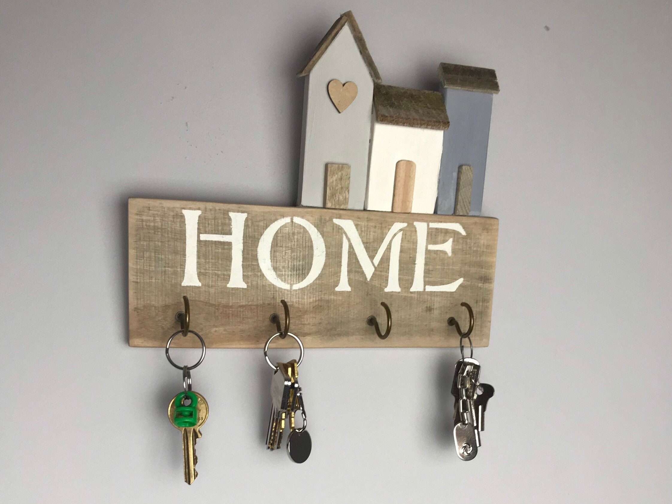 Wall Mounted Key Holder Reclaimed Wood Gifts - Etsy UK