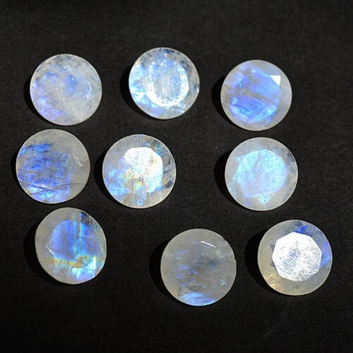 3MM to 30MM Natural Rainbow Moonstone Faceted Round Cut Loose - Etsy
