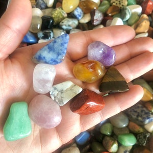 Assorted Tumbled Stones, Crystal Mix - Etsy