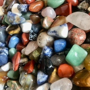 Assorted Tumbled Stones, Crystal Mix - Etsy