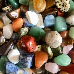 Assorted Tumbled Stones, Crystal Mix - Etsy