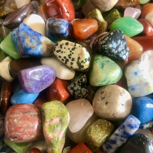 Assorted Tumbled Stones, Crystal Mix - Etsy