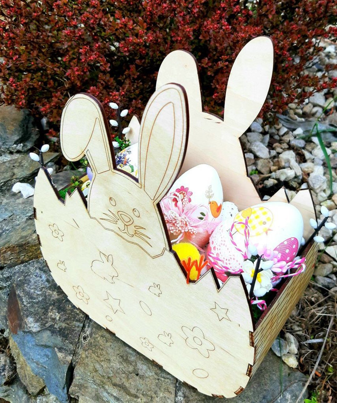Easter Basket Idea, Basket, Container, Easter, Digital File Dxf Cdr Pdf ...