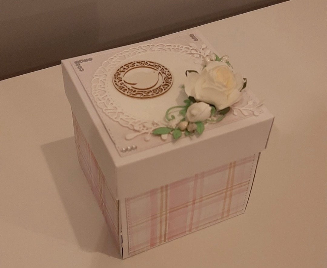 Christening, Expandable Box, Exploding BOX, Greeting Card Box, - Etsy