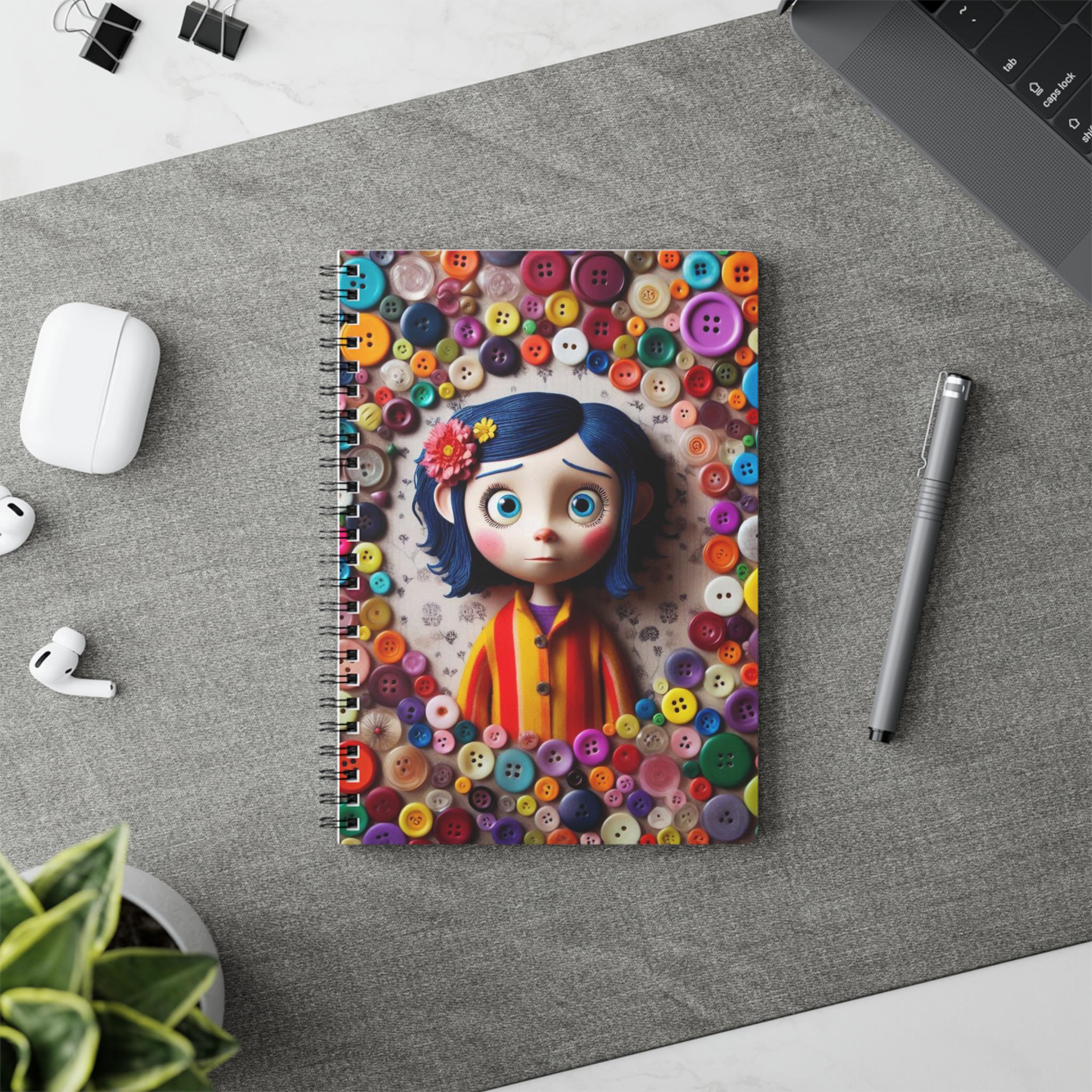 Softcover Coraline Tim Burton Movie Style Notebook Planner Journal - A5 ...