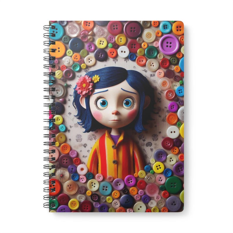 Softcover Coraline Tim Burton Movie Style Notebook Planner Journal - A5 ...
