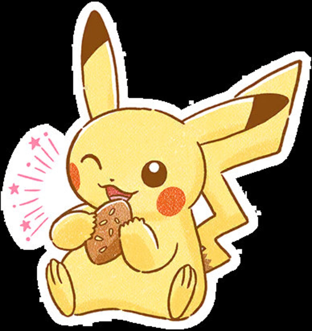 Pokemon Go in Game Stickers - Pikachu Snack - Etsy
