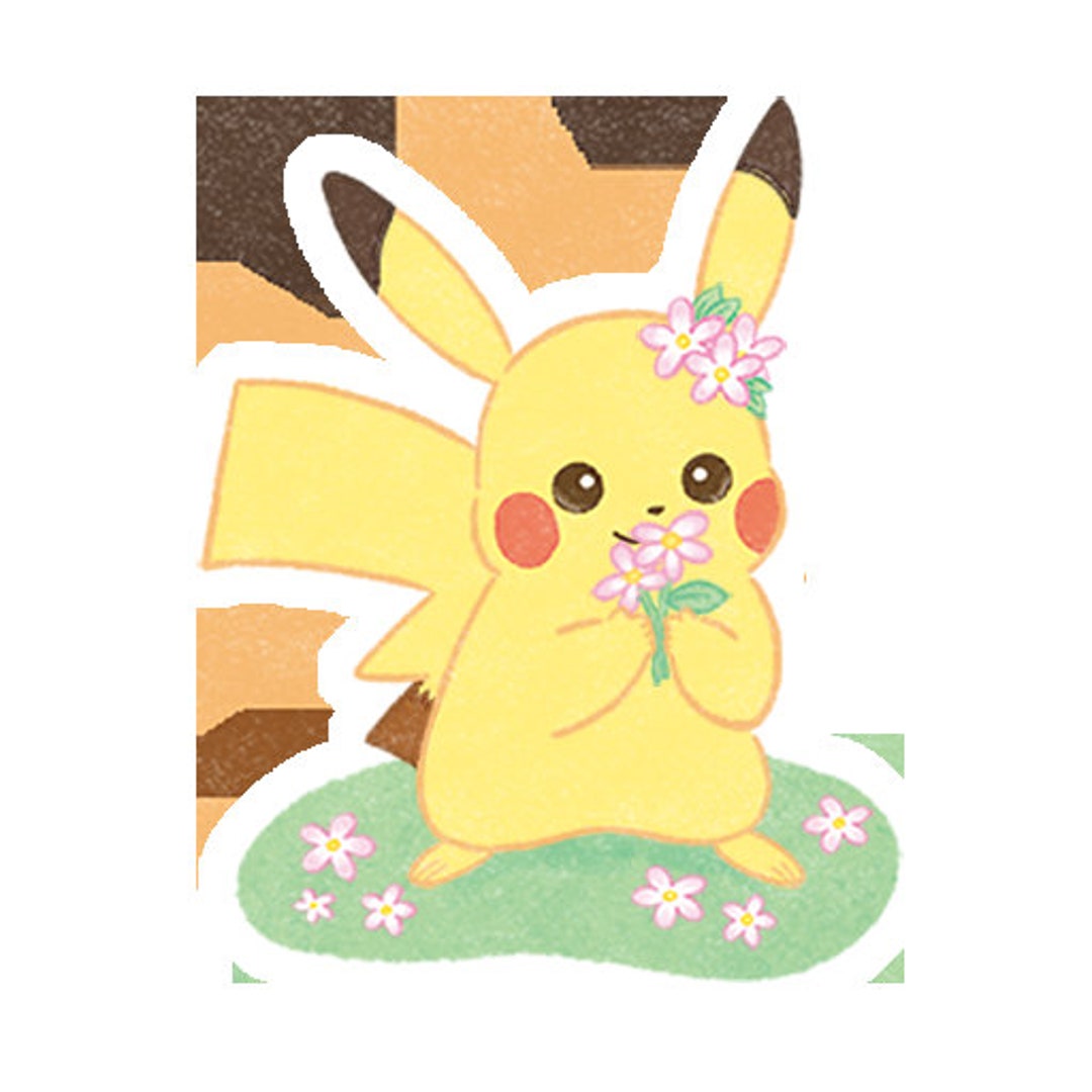 Pokemon Go in Game Stickers - Pikachu Flowers - Etsy