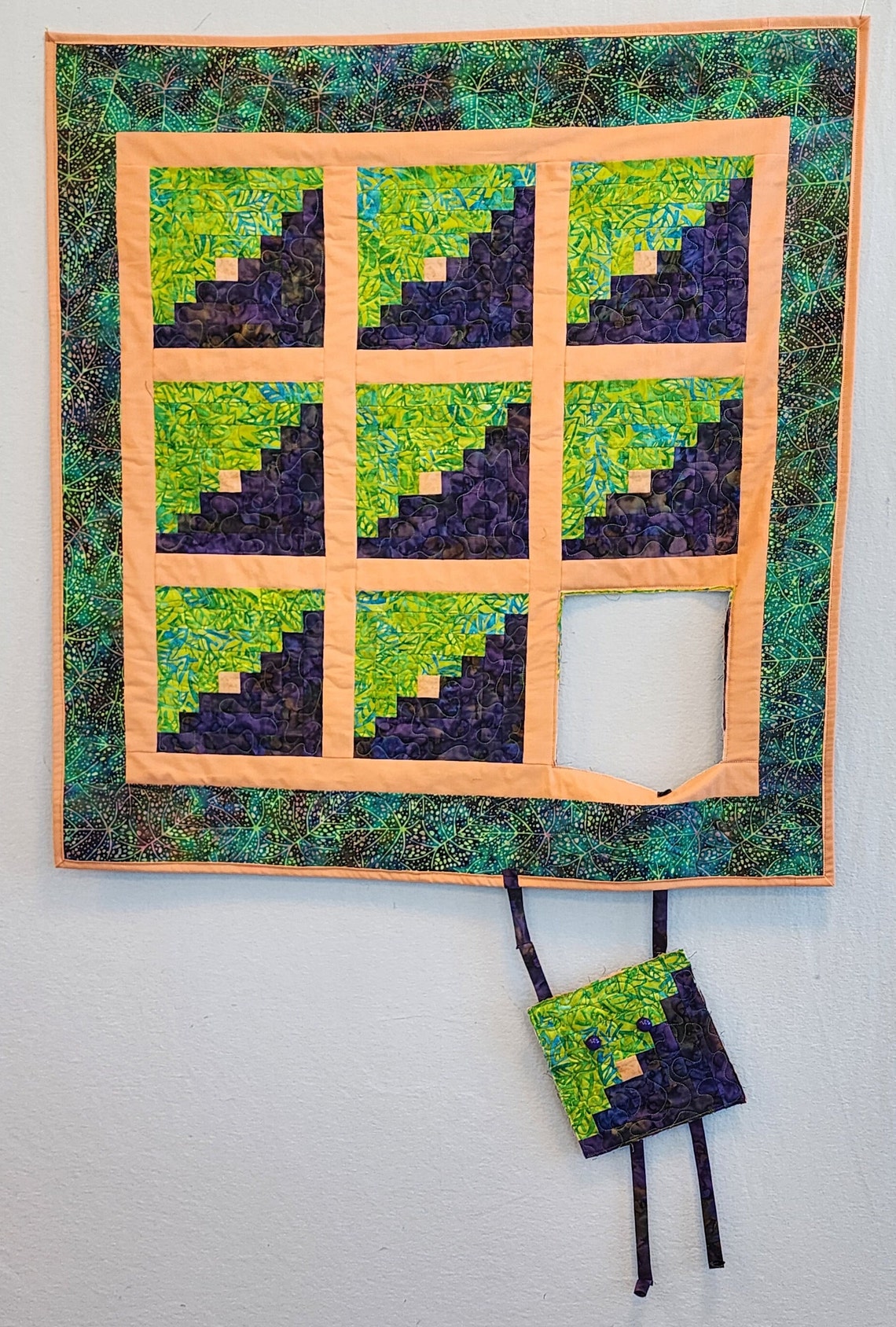 Pj's Runaway Log Cabin Block - Quilt Pattern - Digital Download by Pam ...