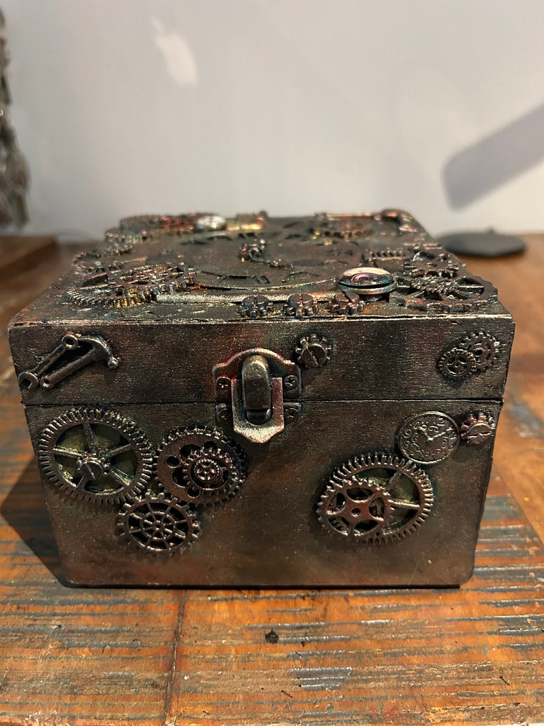 Steampunk Box, Jewellry Box, Trinket Box, Keepsake Box, Organisational ...