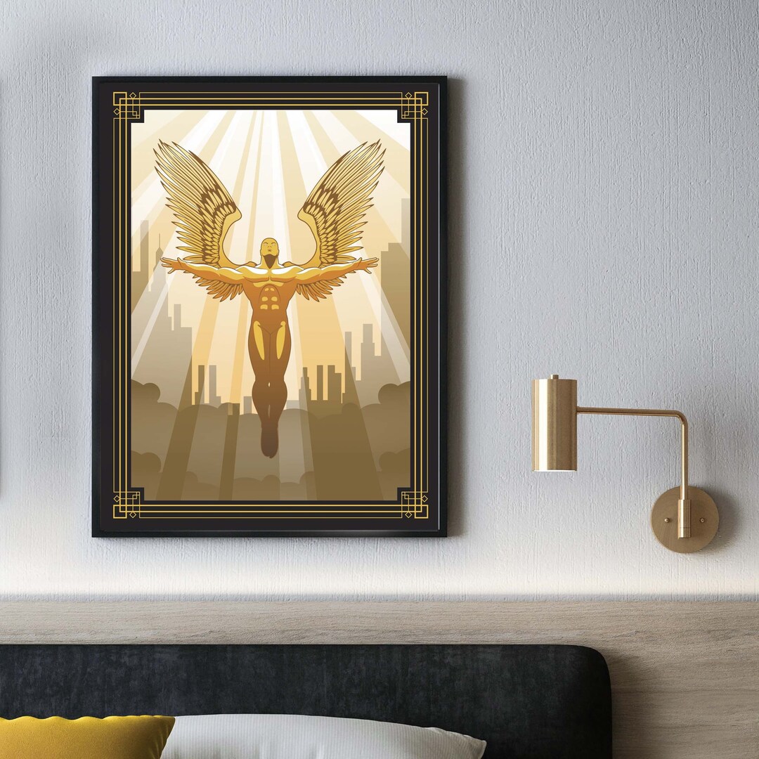 The Ornithopter Icarus Art Deco Poster Art Deco Prints - Etsy