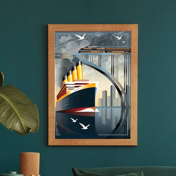 Art Deco Poster Ship