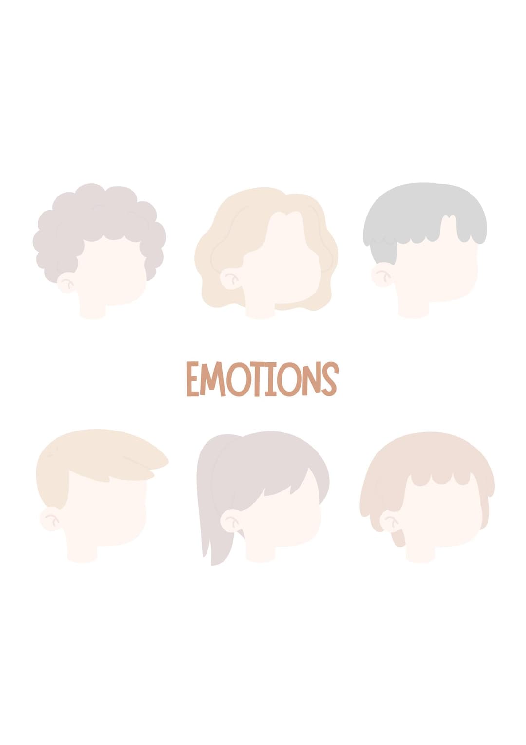 Dfy/done for You Draw Emotions Worksheet | Drawing Worksheet | Face ...
