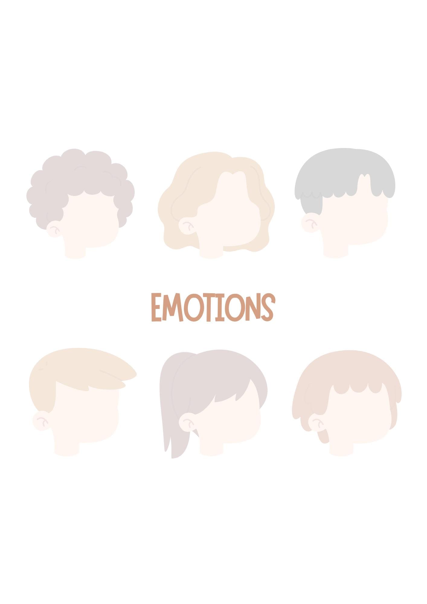Draw Emotions Worksheet | Drawing Worksheet | Face Emotions | Practice ...
