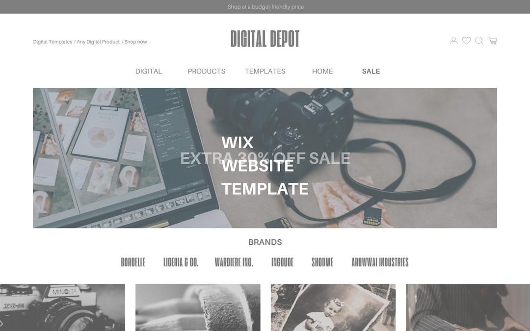 Wix Website Template | Wix Web Layout - Etsy