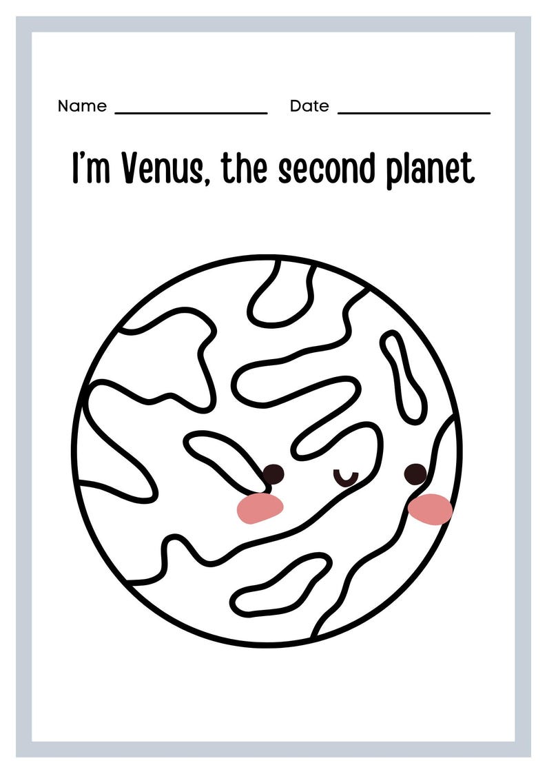 Planets Coloring Activity for Kids | Solar System | Coloring Book ...