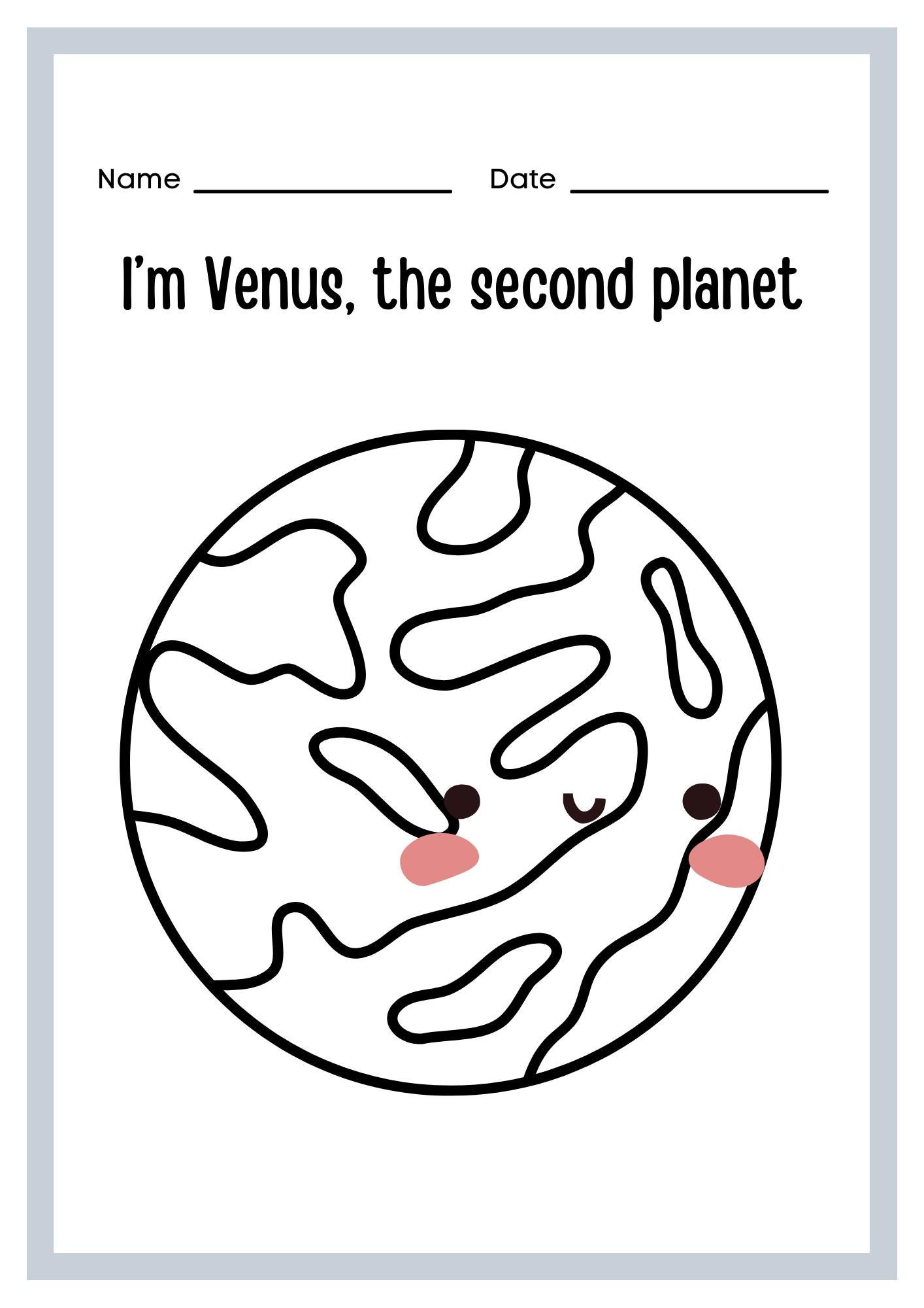 Planets Coloring Activity for Kids | Solar System | Coloring Book ...