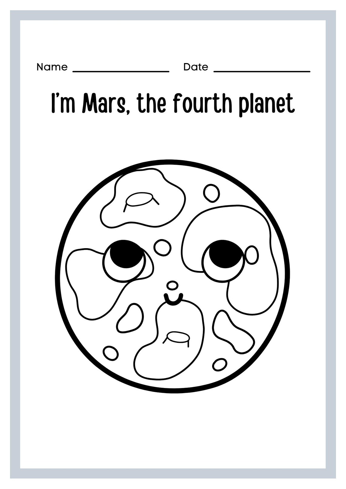 Planets Coloring Activity for Kids | Solar System | Coloring Book ...