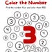 Colorful Preschool Math Number Practice Worksheet | Number Practice for ...