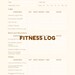 Fitness Log | Workout Log Planner | Exercise Routine Guide - Etsy