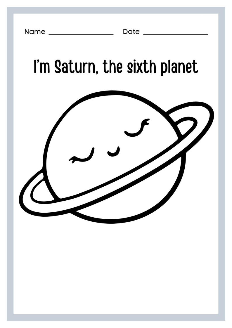 Planets Coloring Activity for Kids | Solar System | Coloring Book ...