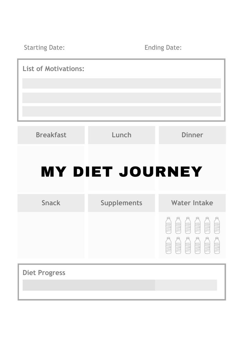 Diet & Fitness Planner | Fitness and Diet Tracker | Health and Workout ...