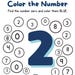 Colorful Preschool Math Number Practice Worksheet | Number Practice for ...