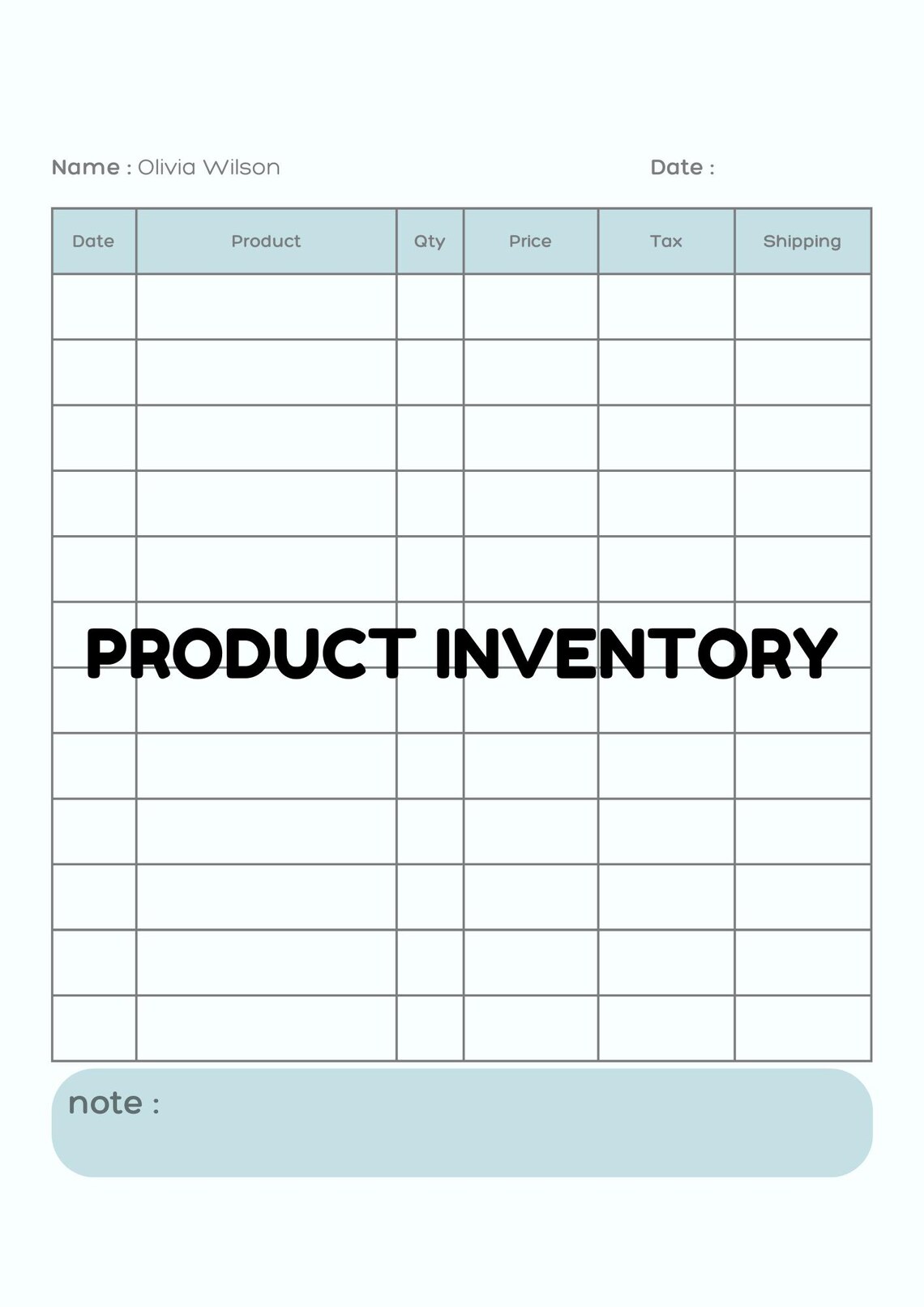 Product Inventory | Inventory Stock | Inventory List - Etsy