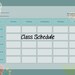 Class Schedule / Class Timetable / Class Itinerary - Etsy