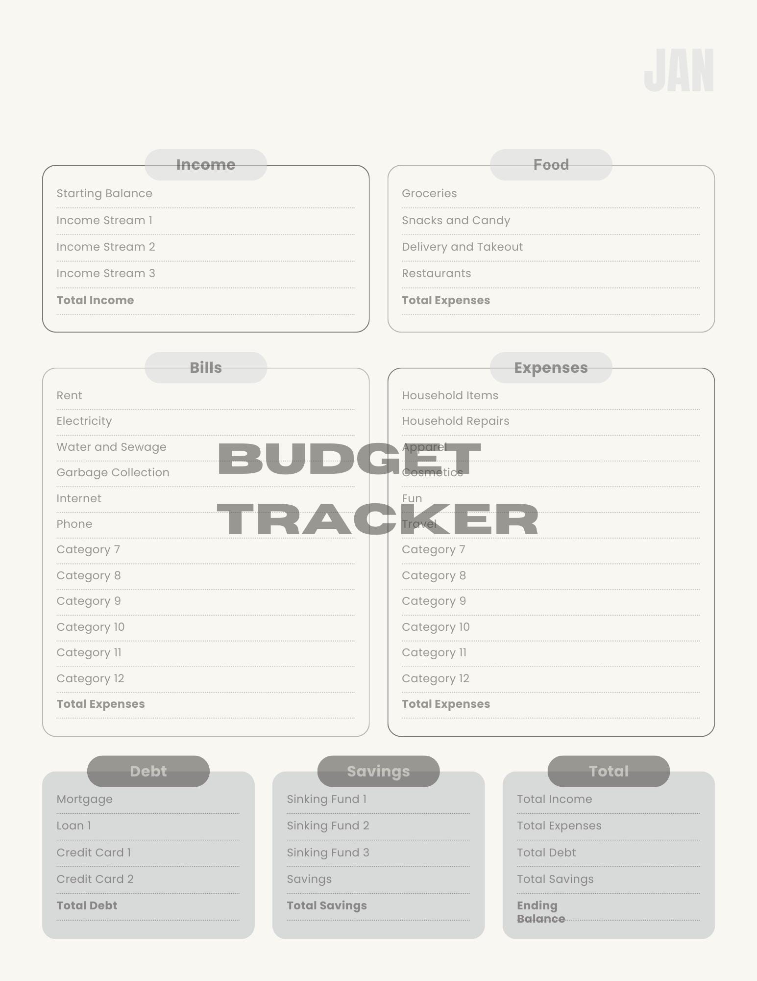 Monthly Bill Tracker | Monthly Expense Monitor | Bill Management System ...