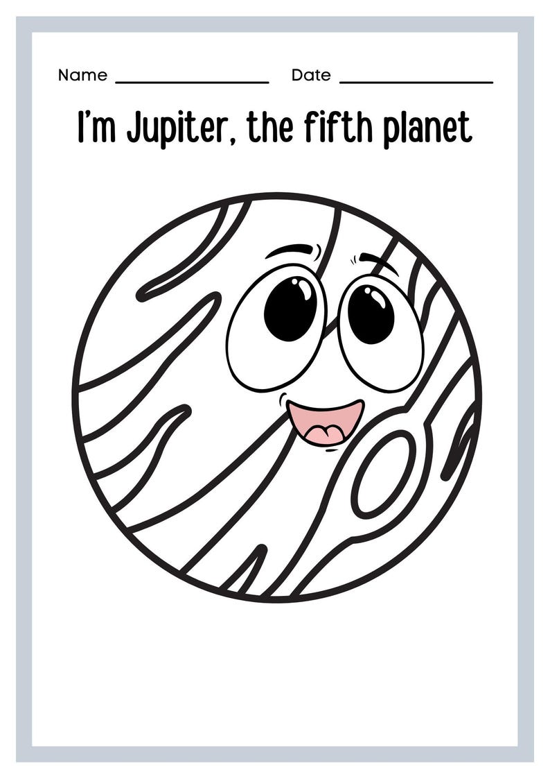 Planets Coloring Activity for Kids | Solar System | Coloring Book ...