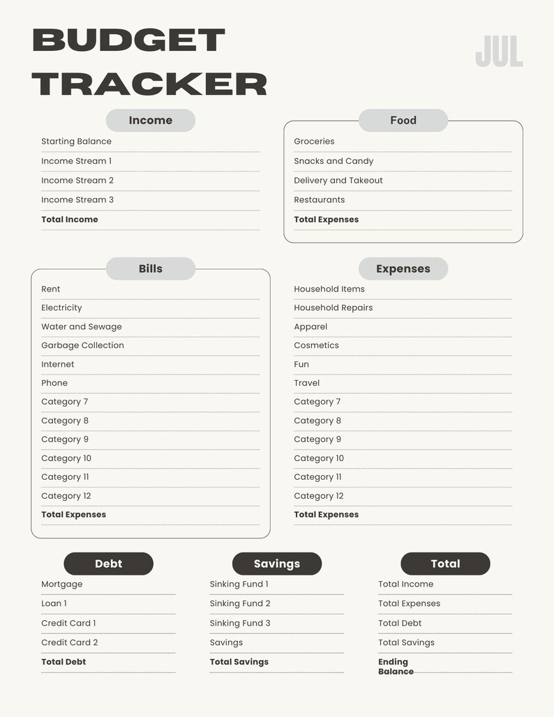 Monthly Bill Tracker | Monthly Expense Monitor | Bill Management System ...