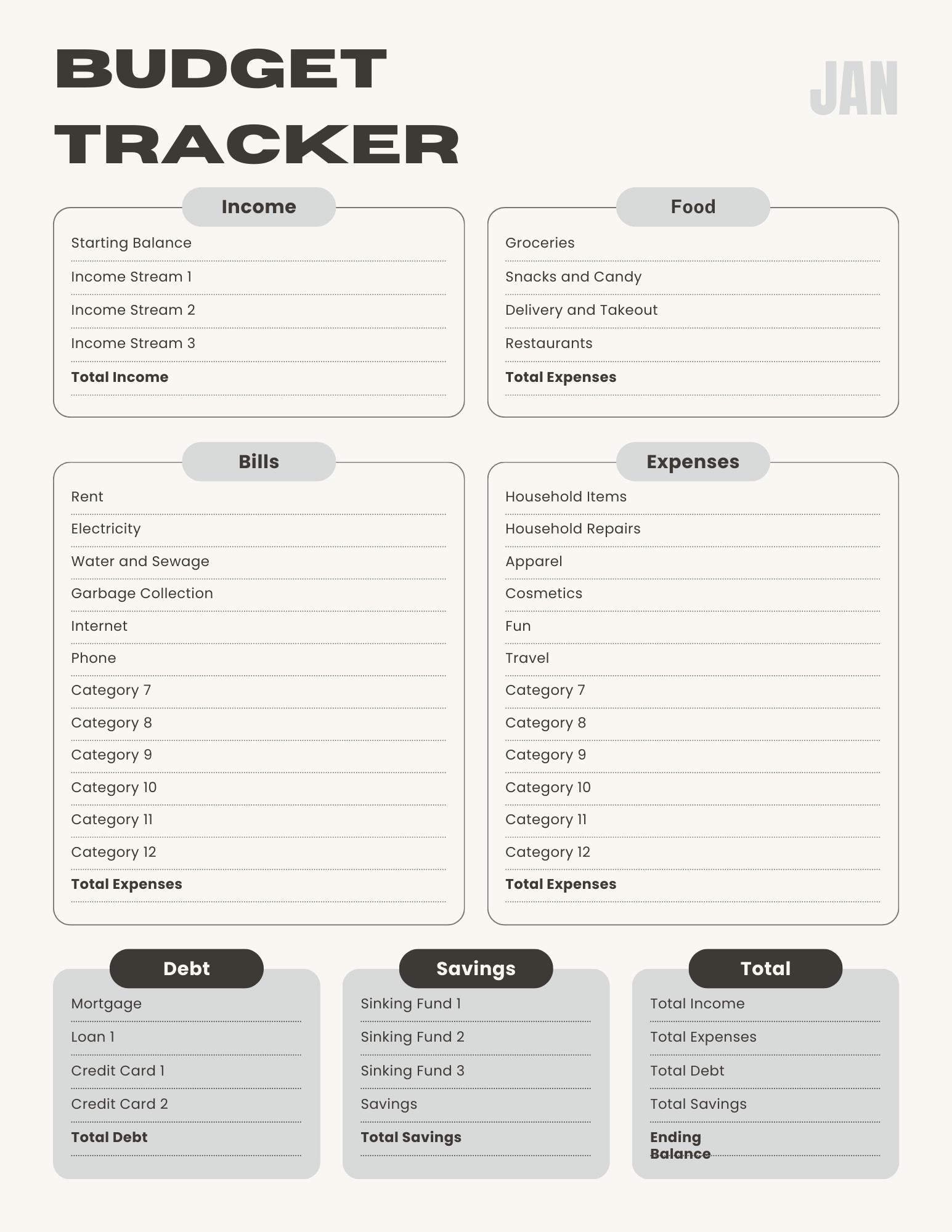 Monthly Bill Tracker | Monthly Expense Monitor | Bill Management System ...