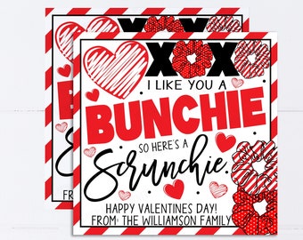 Teacher Scrunchie Valentine - Etsy