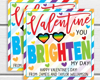 You Brighten My Day Valentine - Etsy