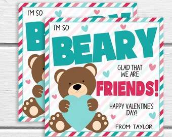 We Are Beary Glad Tag - Etsy