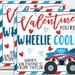 Valentine Monster Truck Gift Tags, Editable Truck Tag, Valentine You're ...