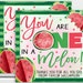 Watermelon Gift Tags, You Are One in A Melon, Appreciation Gift Tag ...