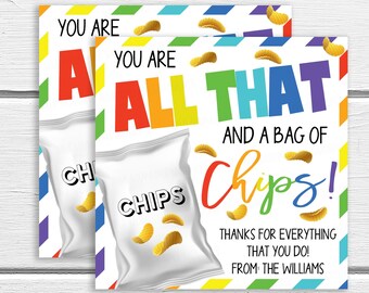All That and a Bag of Chips Sticker - Etsy