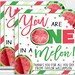 Watermelon Gift Tags, You Are One in A Melon, Appreciation Gift Tag ...