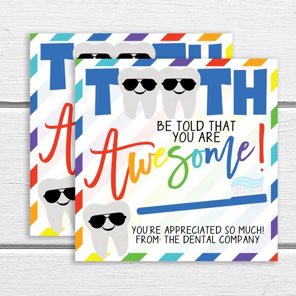 Thank You Dental Staff Cards - Etsy